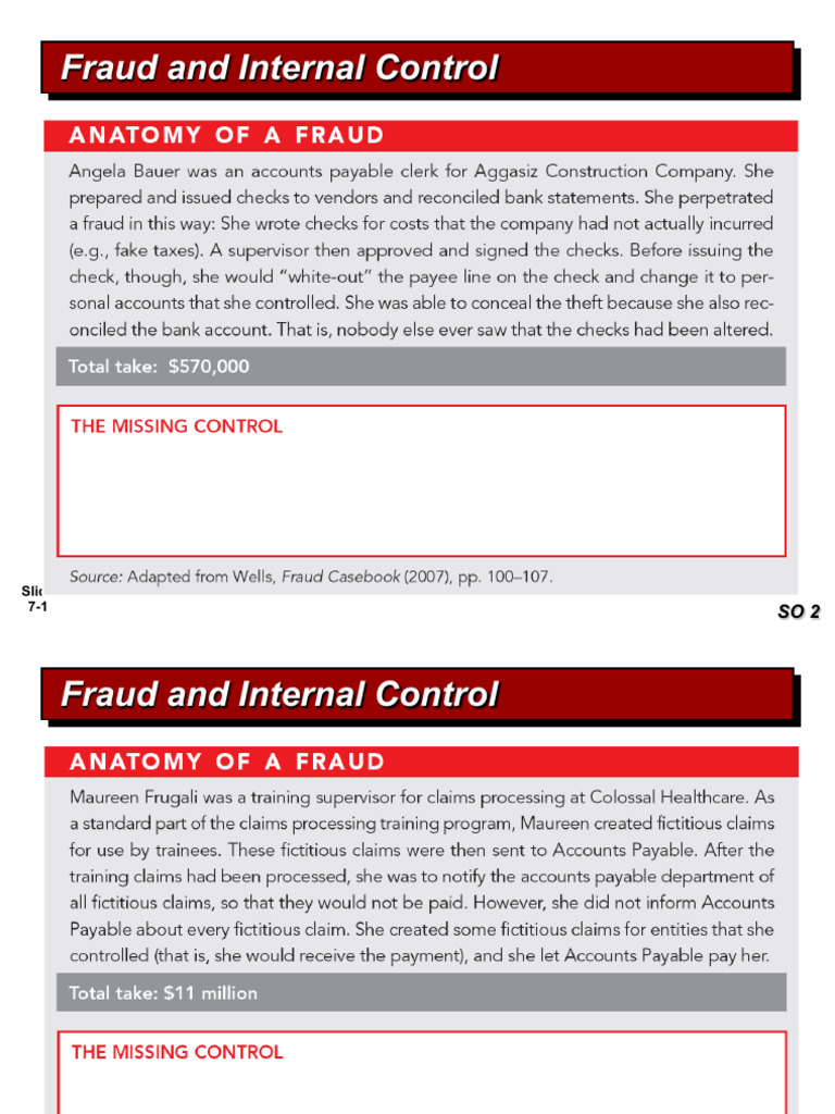 Fraud and Internal Control Principles | PDF