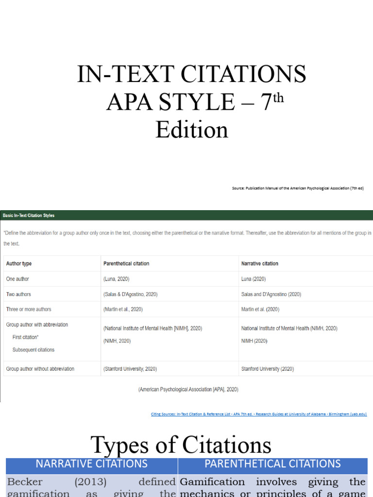 Lecture Apa Style | Download Free PDF | Apa Style | Citation