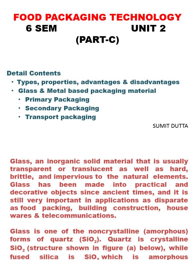 Food Packaging Technology Unit 2 Part C | PDF | Rust | Corrosion Food Packaging Technology Unit 2 Part C | PDF | Rust | Corrosion