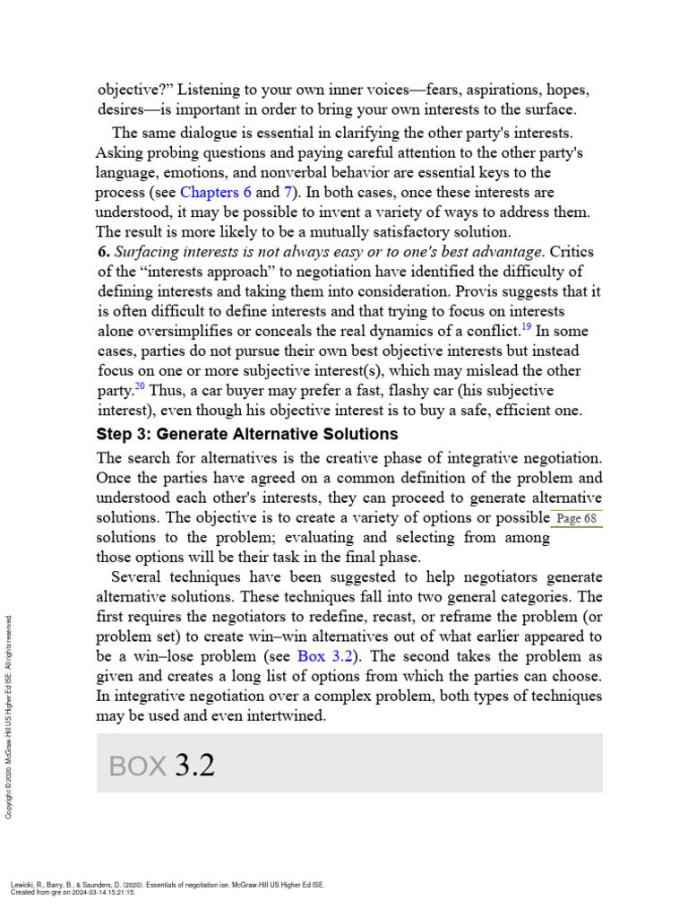 Essentials of Negotiation Ise - (Chapter 3 Strategy and Tactics of ...