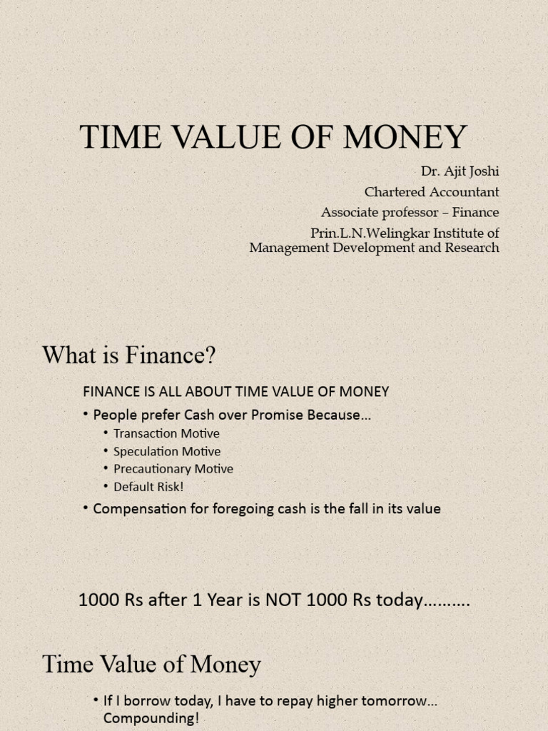 02 Time Value Case Studies | PDF | Present Value | Time Value Of Money