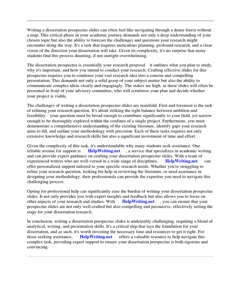 Dissertation Prospectus Slides | Download Free PDF | Thesis | Essays Dissertation Prospectus Slides | Download Free PDF | Thesis | Essays