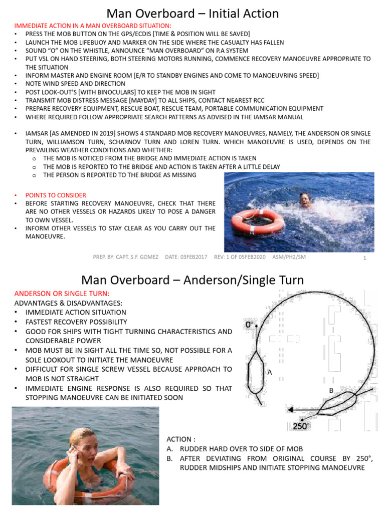 Manoverboard SG | PDF | Water Transport | Ships