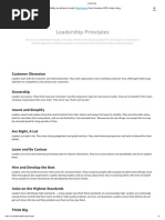 Amazon Leadership Principles CheatSheet | PDF