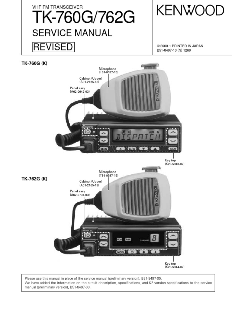 Kenwood tk-760g tk-762g Rev | PDF | Electrical Connector | Radio