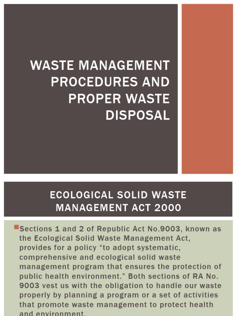 Tle Report | PDF | Waste Management | Waste