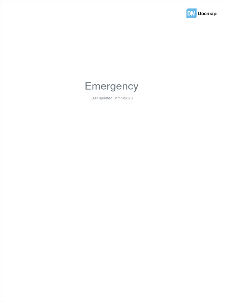 Emergency Checklists | PDF | Marine Salvage | Ships