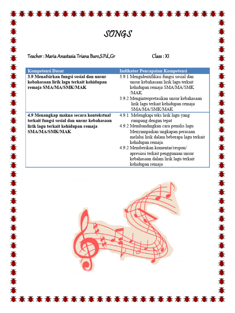LKPD SONGS | PDF | Song Structure