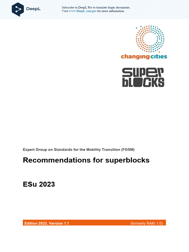Empfehlungen - Fuer - Superblocks - 2023 - Version - 1 - 1-2 en | PDF ...