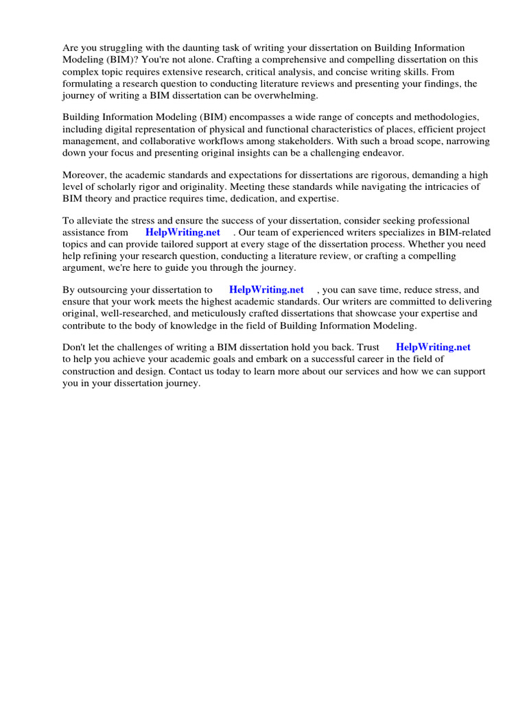 Building Information Modeling Dissertation | PDF | Building Information Modeling | Information
