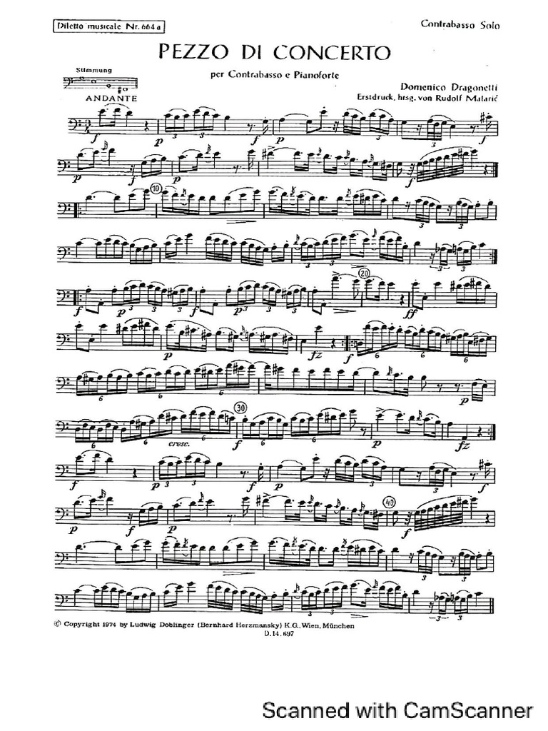 Dragonetti - Pezzi Di Concerto | PDF