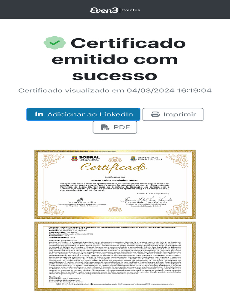 Certificado | PDF