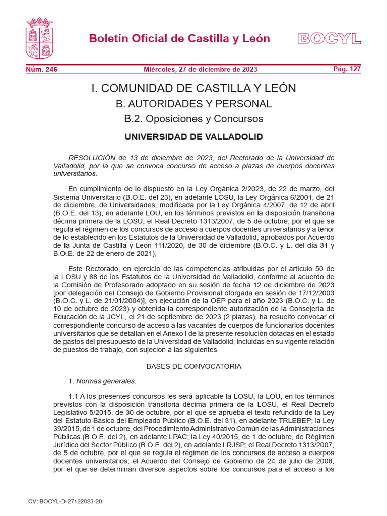 BOCYL-D-27122023-20 | PDF | Gobierno