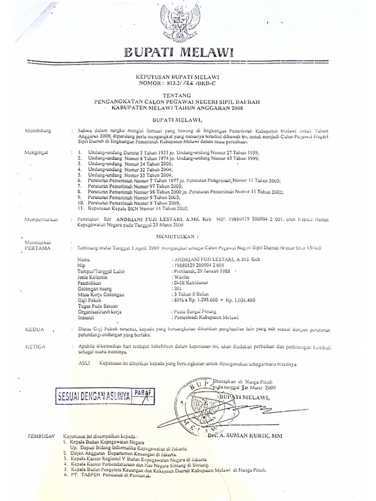 SK Andriani Fuji Lestari | PDF