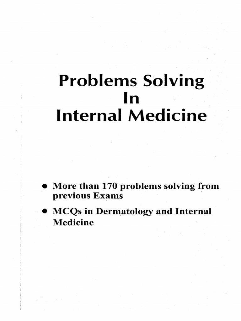 Msq and Problem Solving-Internal Medicine | PDF