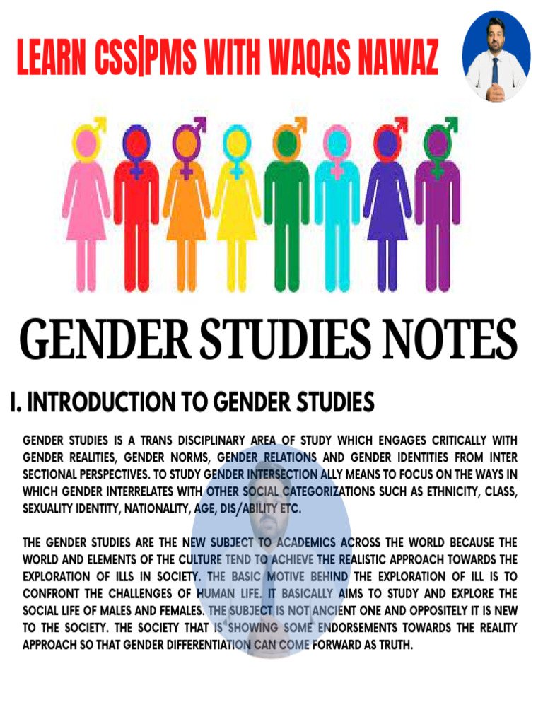Gender Studies Notes by Muhammad Waqas Nawaz | PDF | Gender Studies ...