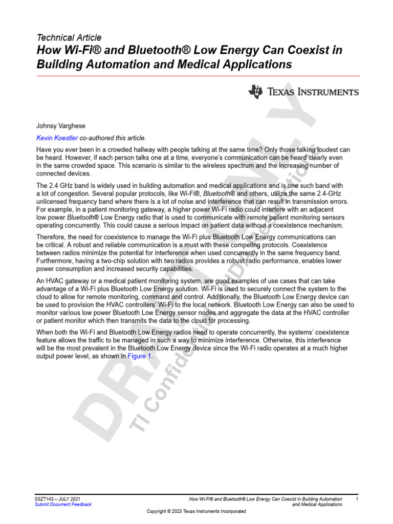 Ble Automation and Medical | PDF | Wi Fi | Bluetooth