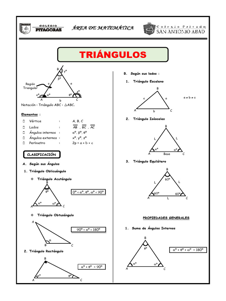 Geometria - Triangulos | PDF | Triángulo | Geometría euclidiana