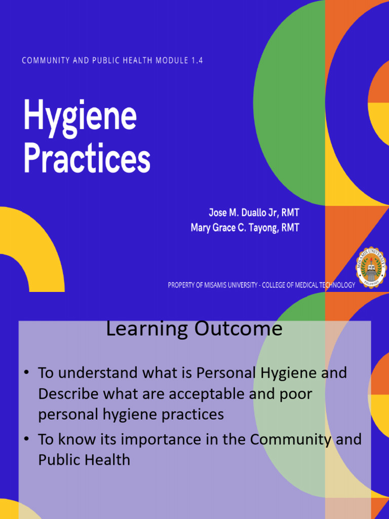 Module 1.4 Hygienic Practices 2 | PDF | Hygiene | Hand Washing