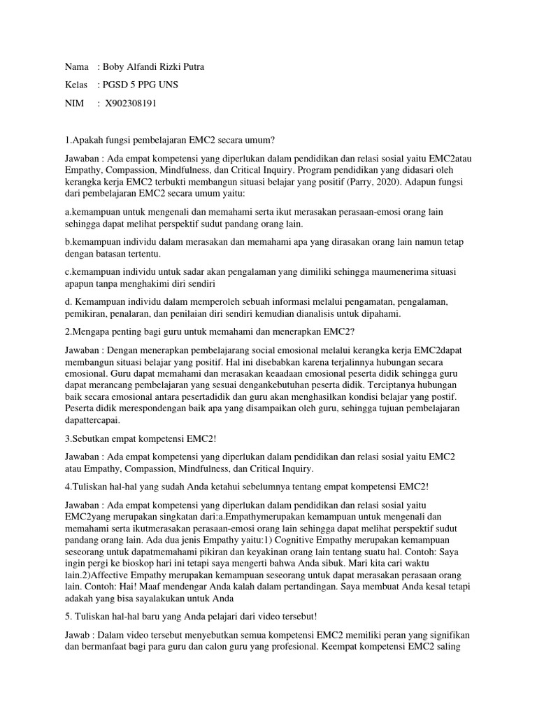 T2 - Lembar Kerja 2.2 - Boby Alfandi Rizki Putra | PDF | Karier & Perkembangan | Sains & Matematika