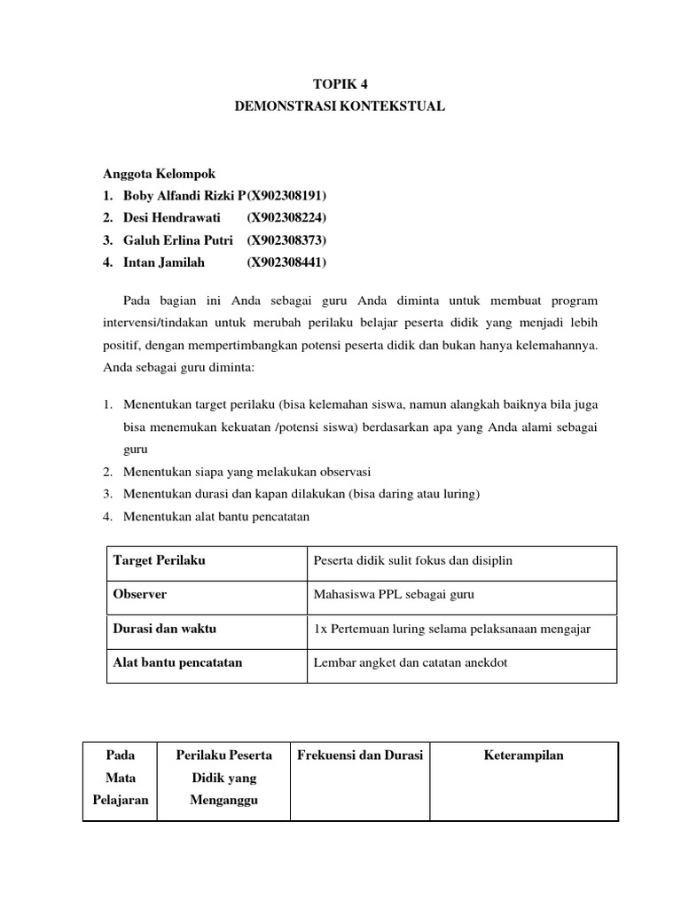 T4 - Demonstrasi Kontekstual - Boby Alfandi Rizki Putra | PDF