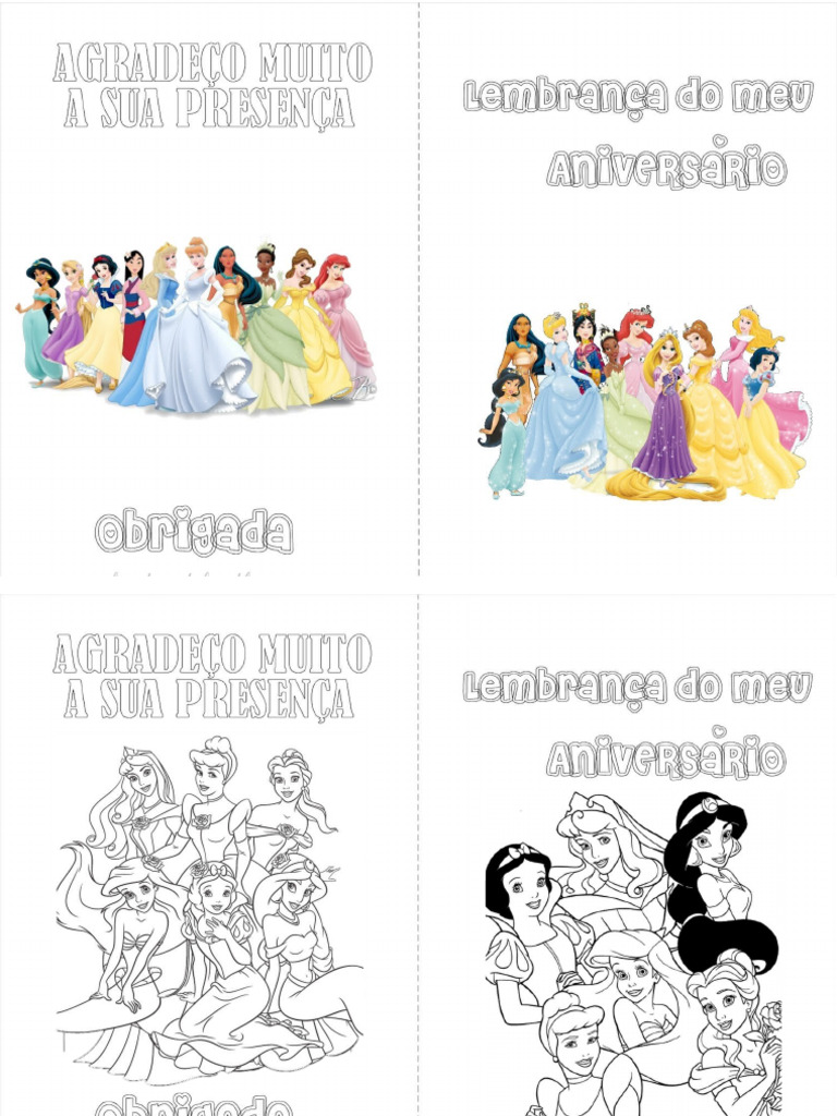 Girl Prin. Colorir Lembrancinha (Recuperação Automática) | PDF