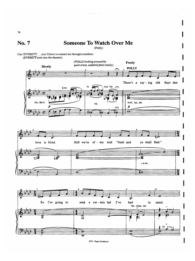 Someone To Watch Over Me | PDF