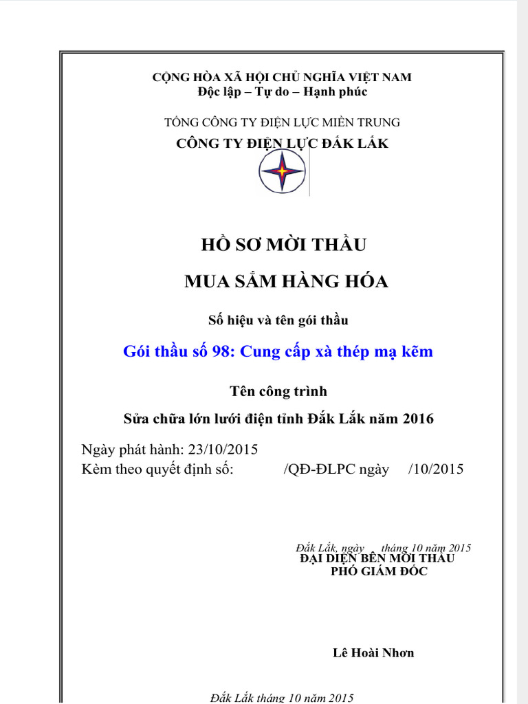 Ho So Moi Thau Cung Cap Hang Hoa | PDF