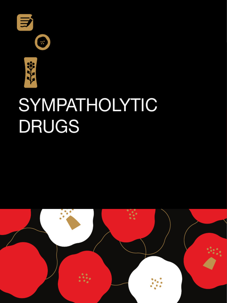 Sympatholytic Drugs | PDF