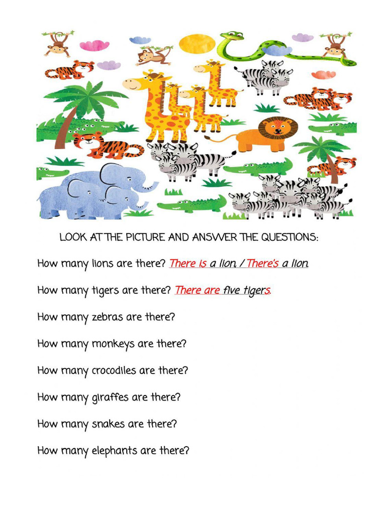 There is/There are questions and answers | PDF