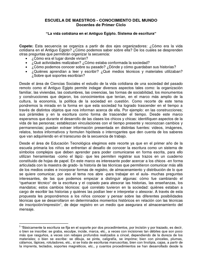 1°grado Antiguo Egipto | PDF | Papiro | Antiguo Egipto