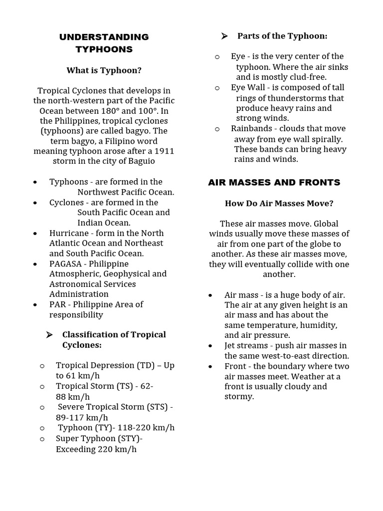 Science Notes | PDF | Tropical Cyclones | Meteoroid