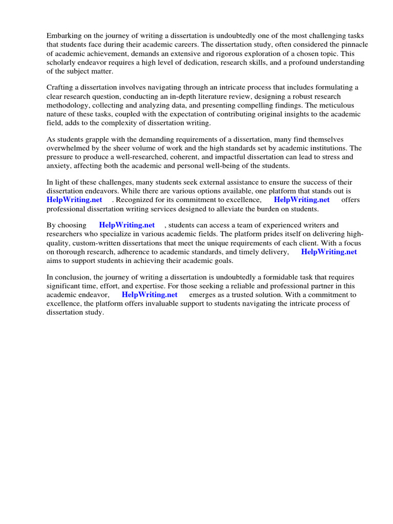 Dissertation Study Definition | PDF | Thesis | Methodology