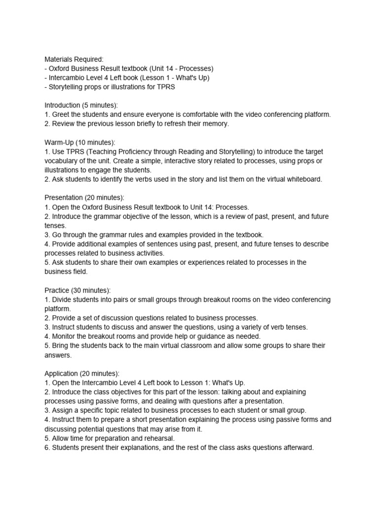 Story and Lesson Plan | PDF | Learning | Human Communication