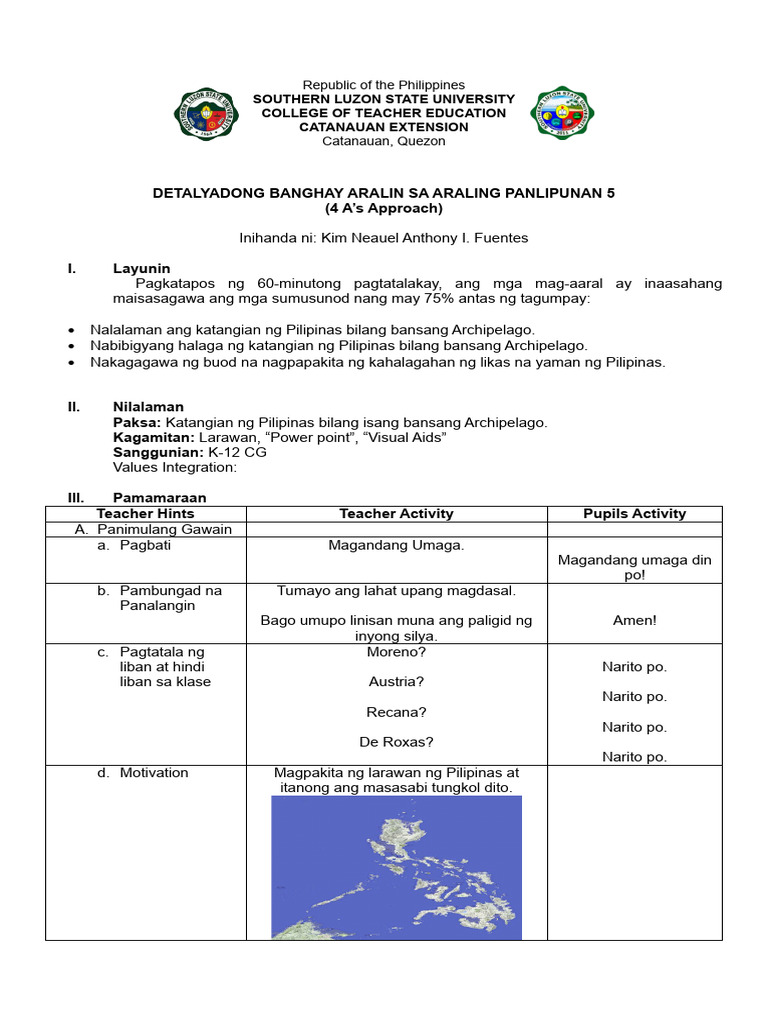 4as Lesson Plan Format in AP | PDF