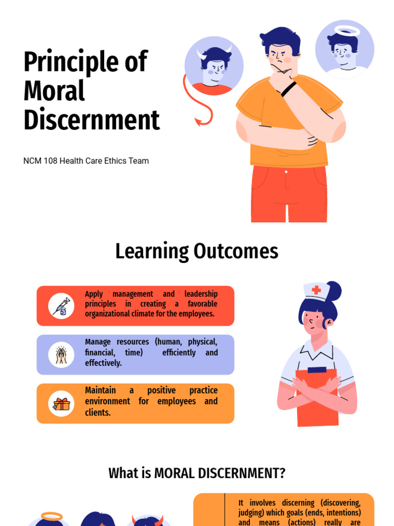Principle of Moral Discernment | PDF | Intention | Psychology
