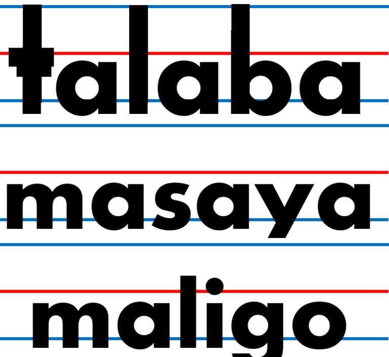 3 Syllables Words-Tagalog | PDF