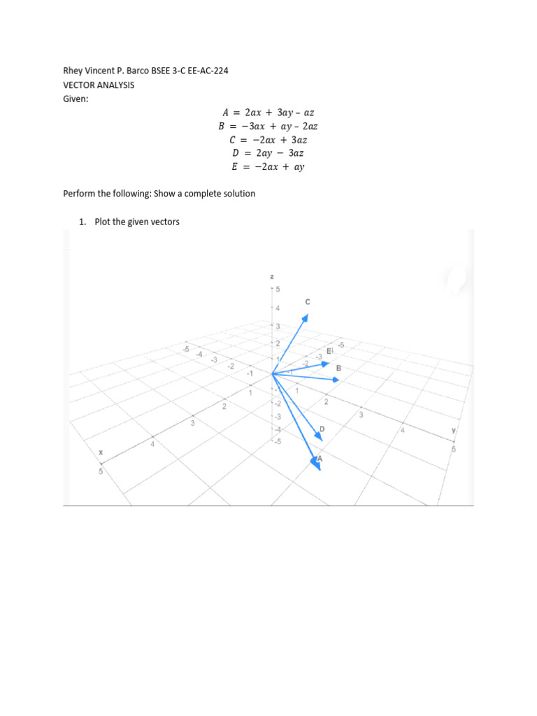 Vector Analysis Solutions and Calculations | PDF | Teaching Methods ...