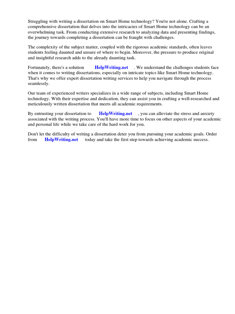 Dissertation Smart Home | PDF | Internet Of Things | Home Automation