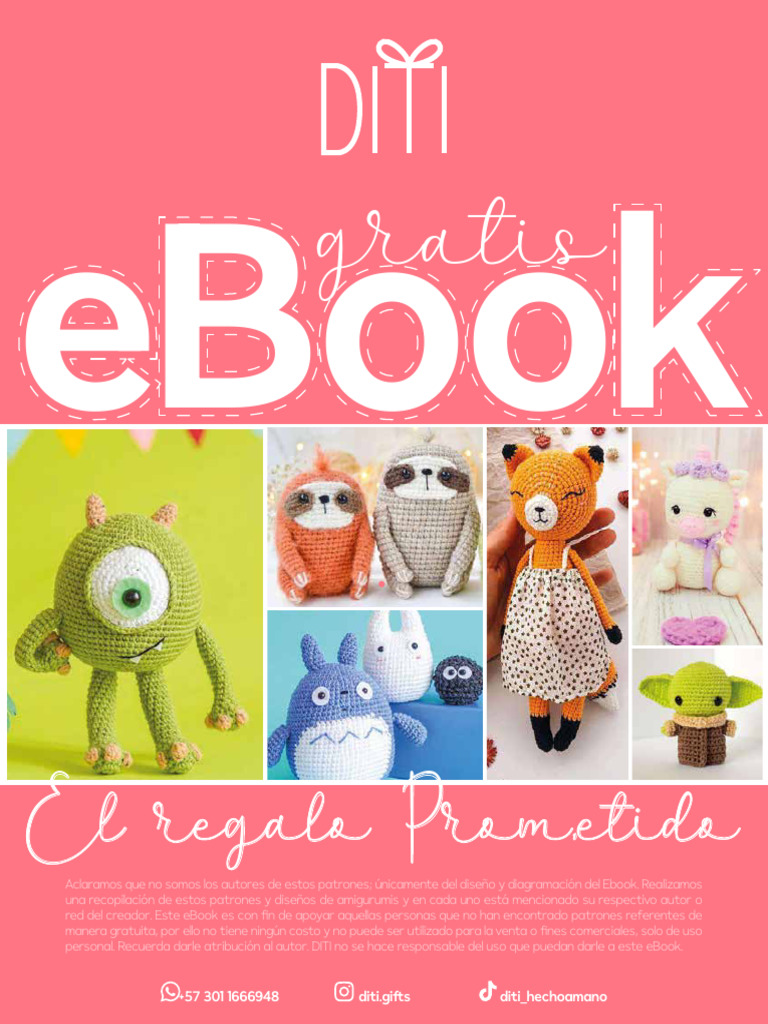 Ebook Amigurumi Patrones Gratis Diti | PDF | Amigurumi | Tejer