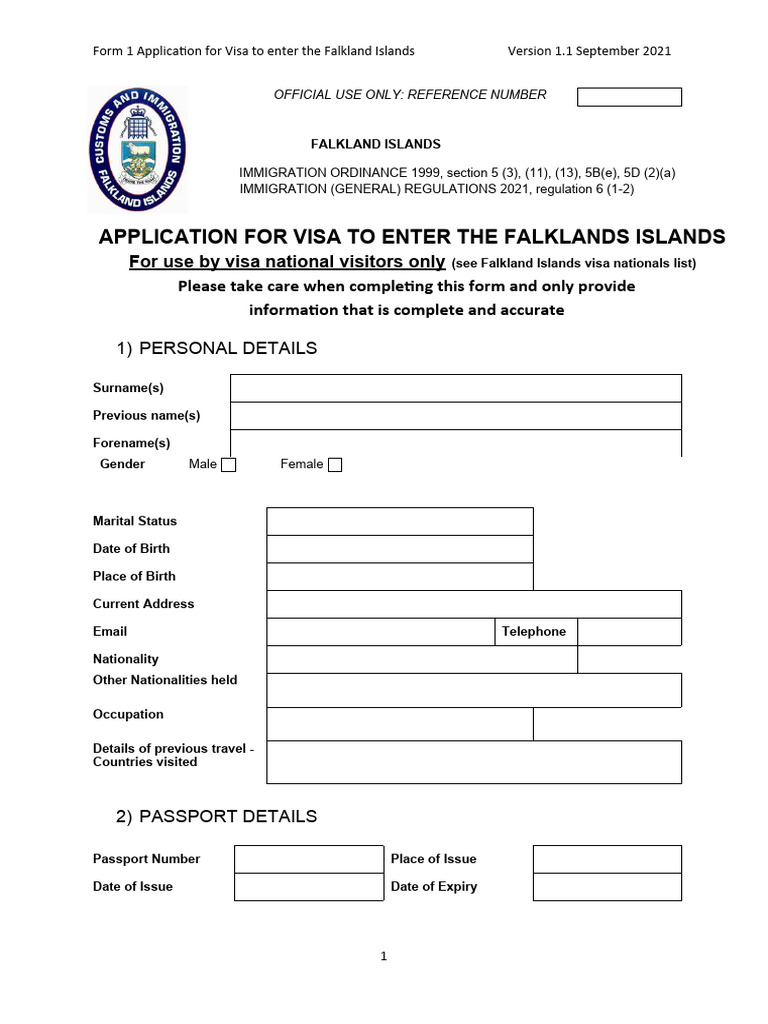 Form 1 Visa | PDF | Travel Visa | Justice