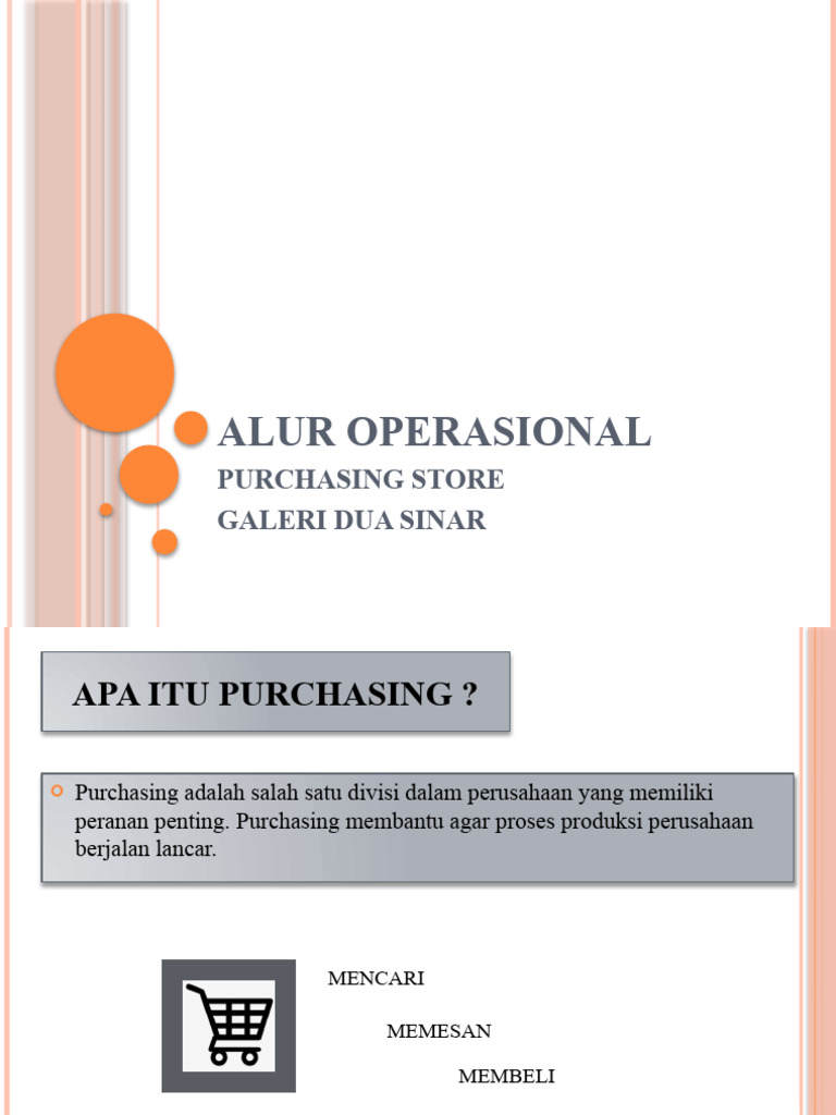 Alur Operasional Purchasing | PDF
