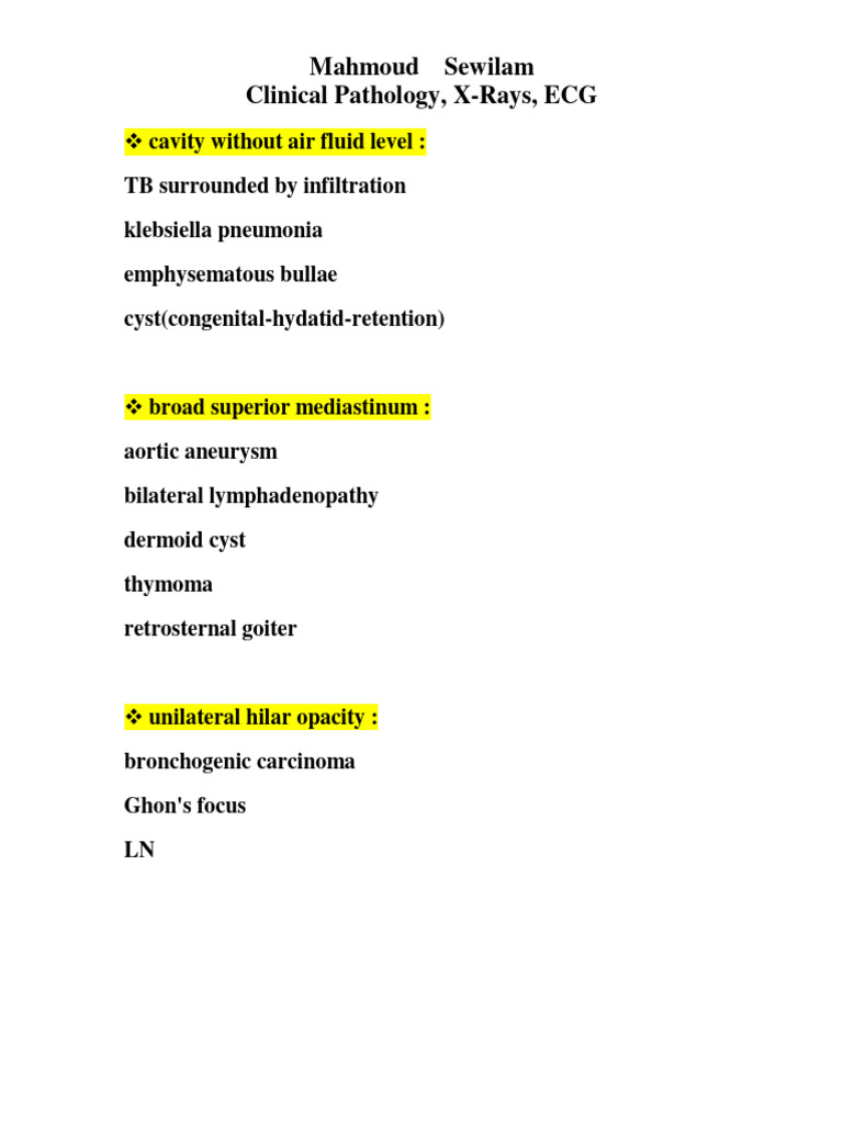 Frequently Asked ECG & X-Ray Questions | Download Free PDF | Pneumonia ...