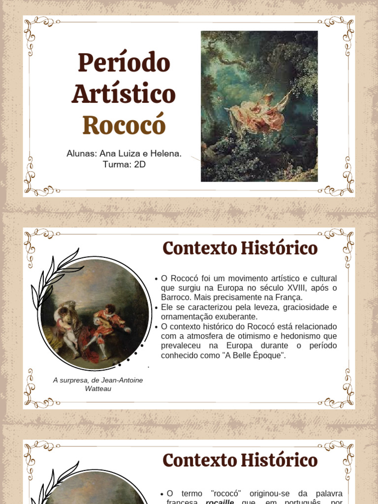 Slides Rococó | PDF | Estética