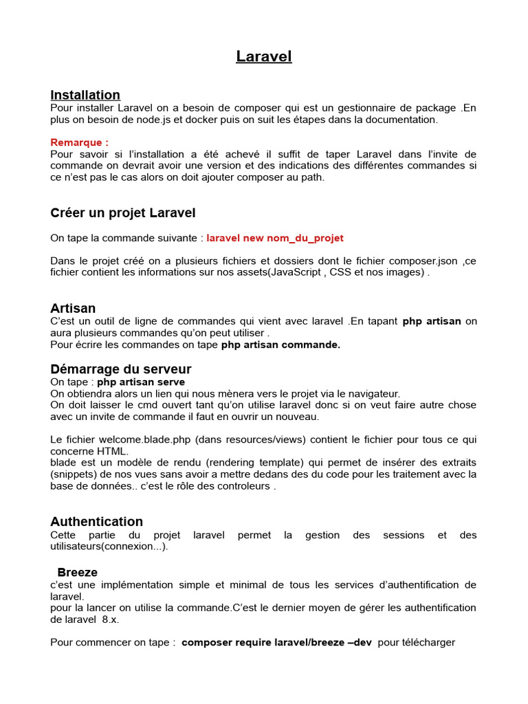 Laravel | PDF | PHP | Fichier informatique