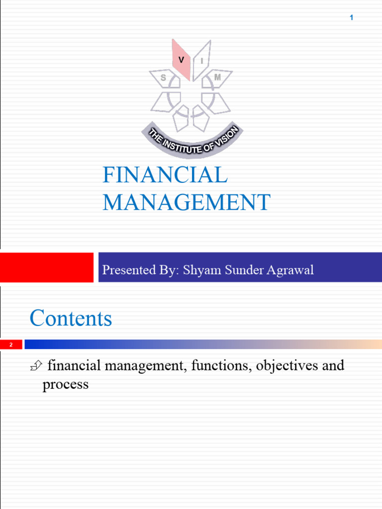 Unit 1 FM | PDF | Financial Capital | Dividend