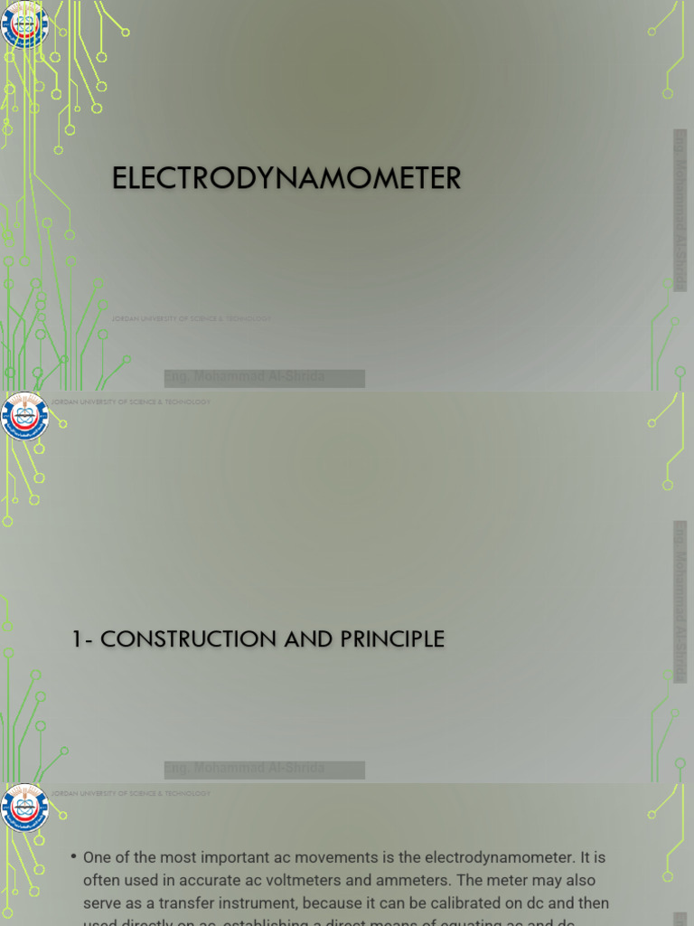 electrodynamometer (6) | PDF | Electric Power | Physical Quantities