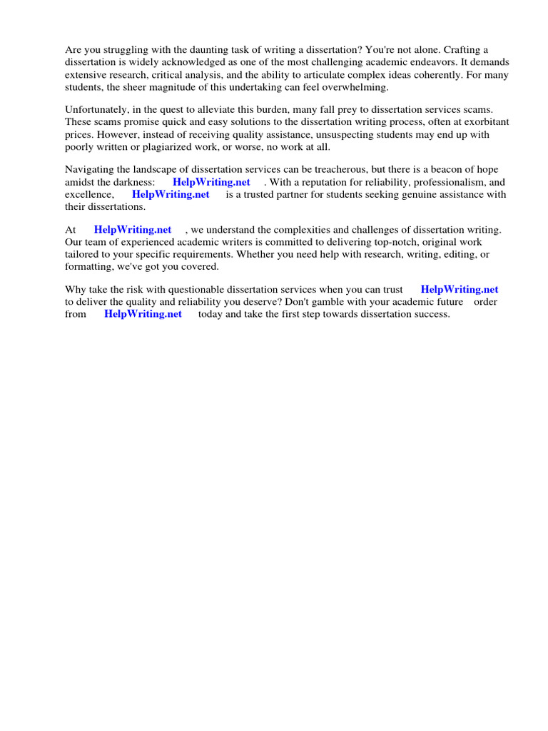 Avoid Dissertation Service Scams | PDF | Thesis | Orgasm