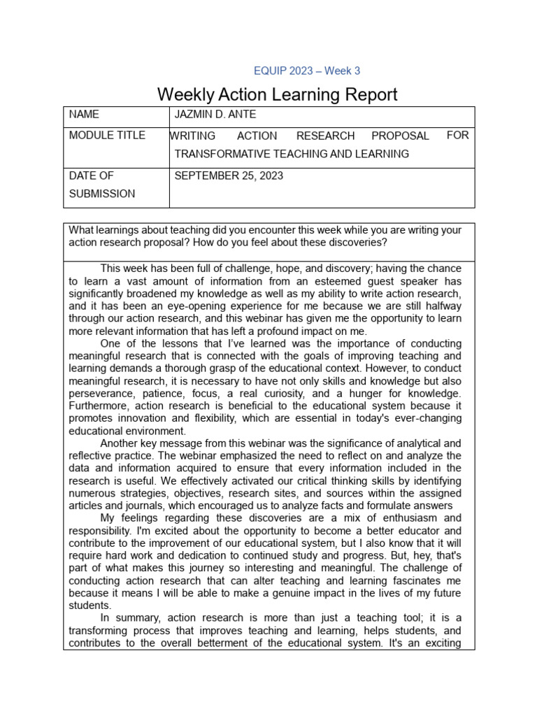 Action Research Insights for Educators | PDF | Action Research | Knowledge