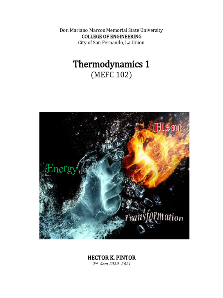 Thermodynamics Module | PDF | Pressure | Thermodynamics